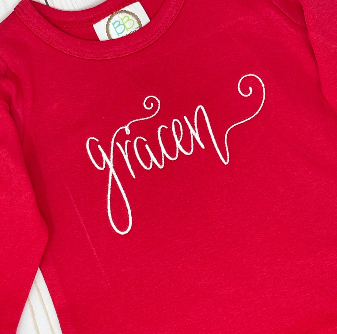Personalized Girls Christmas Monogram Shirt Girls Name Shirt - Etsy