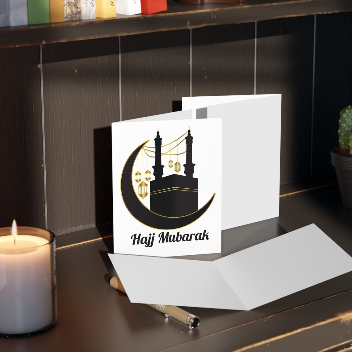 Hajj Greeting Card, Hajj Mubarak Cards With Envelopes 8, 16, 24 Pc ...
