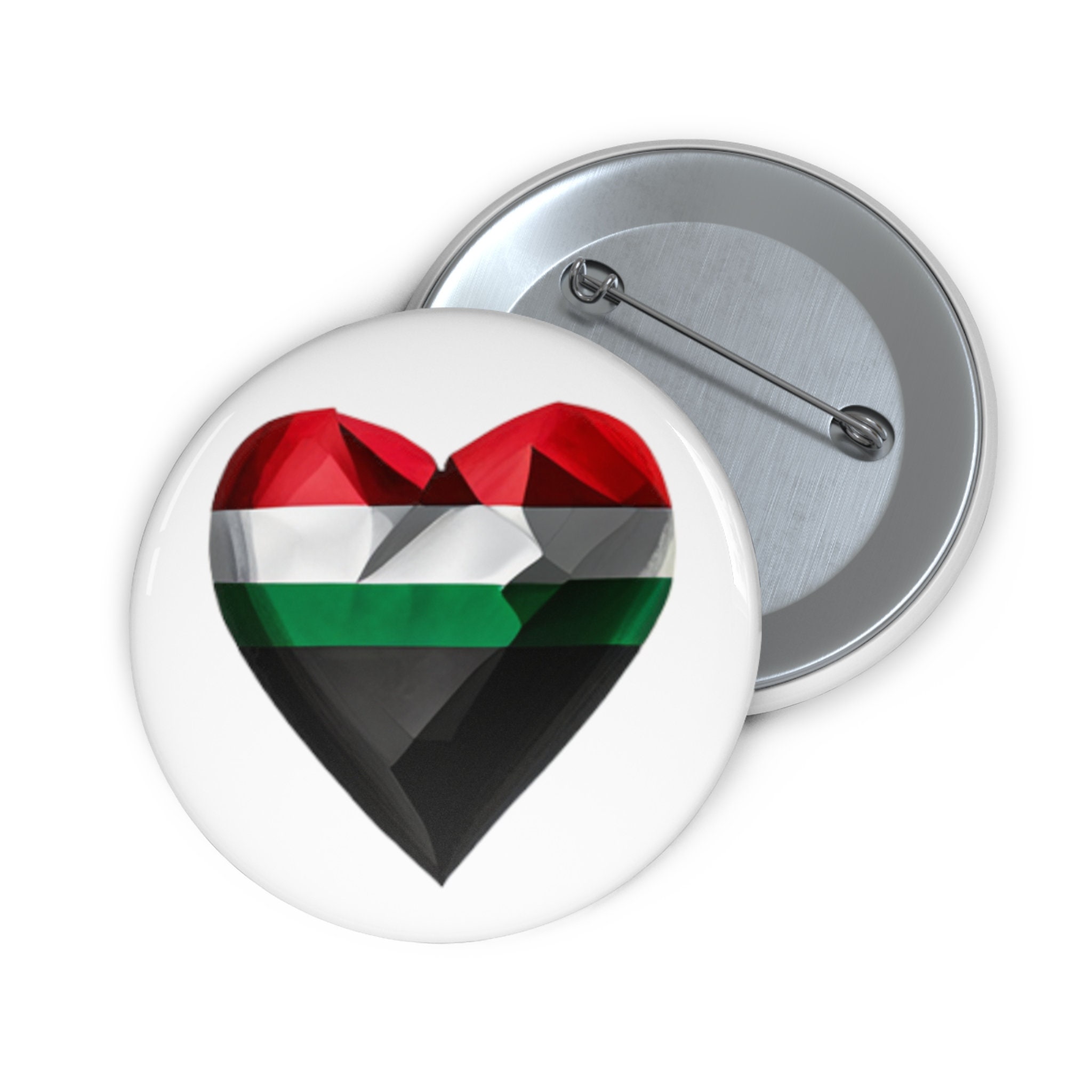 Palestine Pin Button, Gaza Flag Palestinian Pin, Pinback Button ...