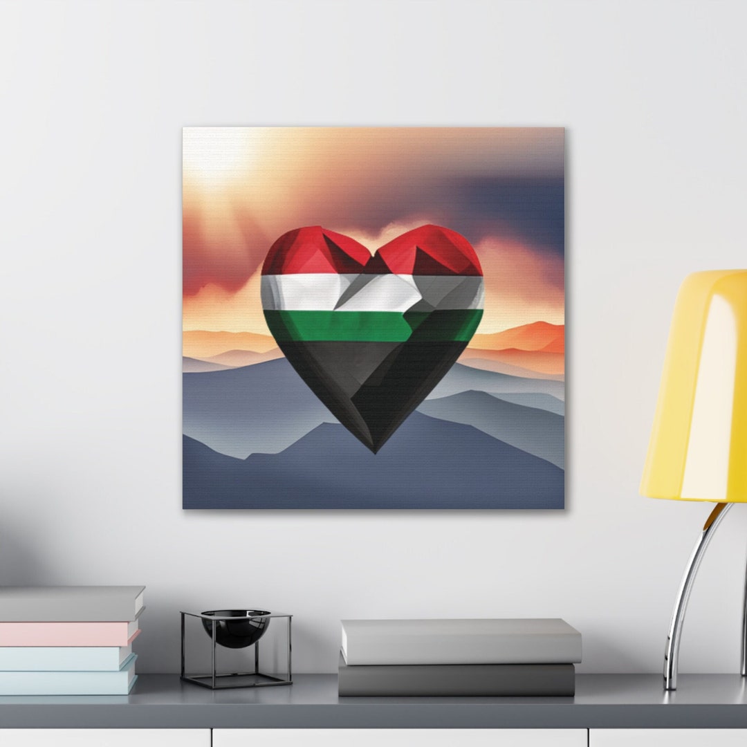 Wall Art Palestine Gaza Wall Art, Palestine Wall Decor Gaza Flag ...
