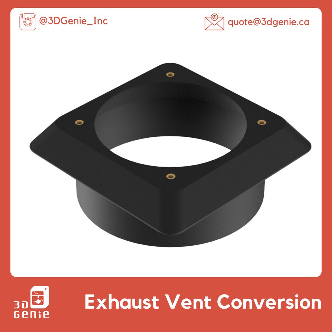 Exhaust Duct Adapter for Elegoo Resin 3D Printers - Compatible With ...