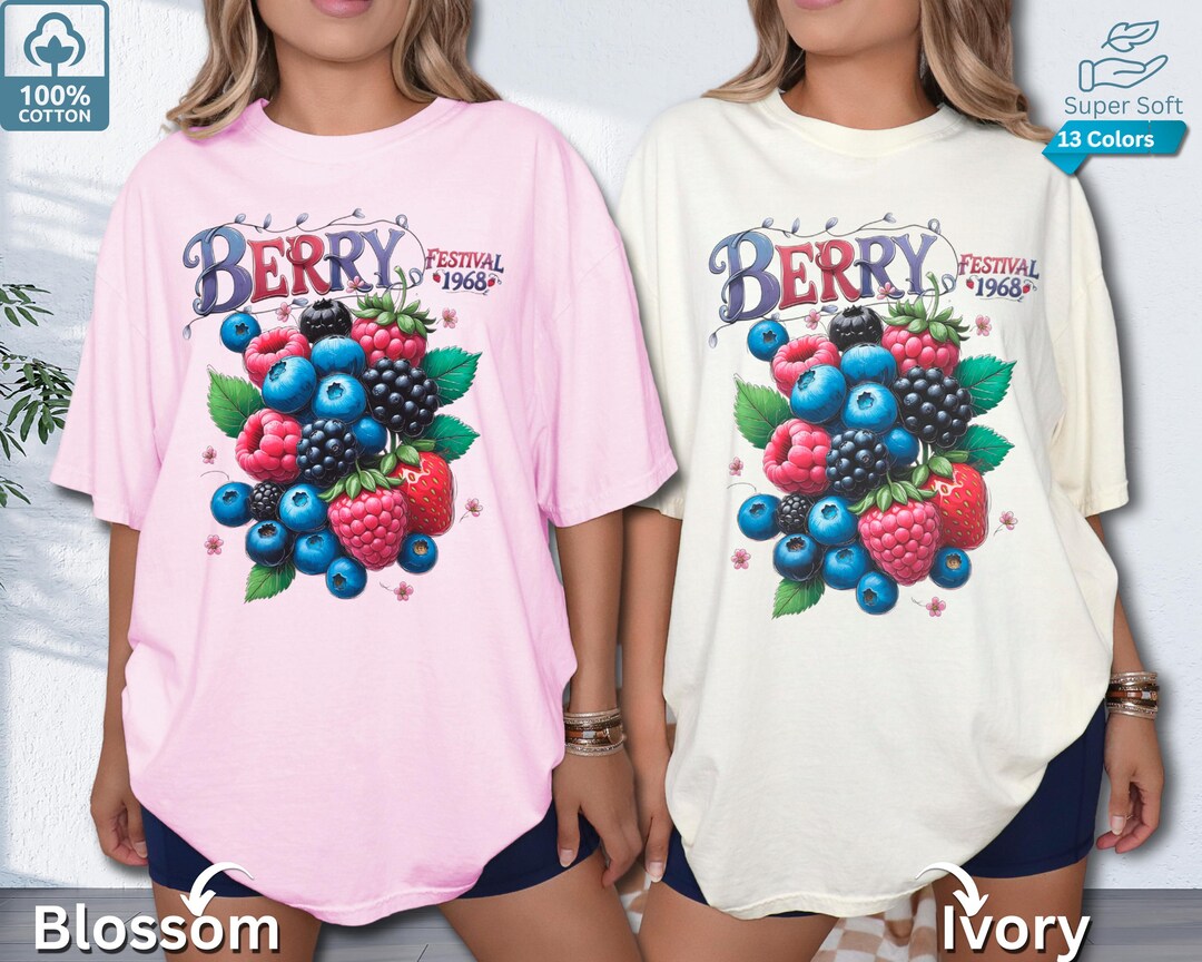 Berry Festival 1968 Shirt, Strawberry Lovers Shirt, Berry Lovers Shirt ...