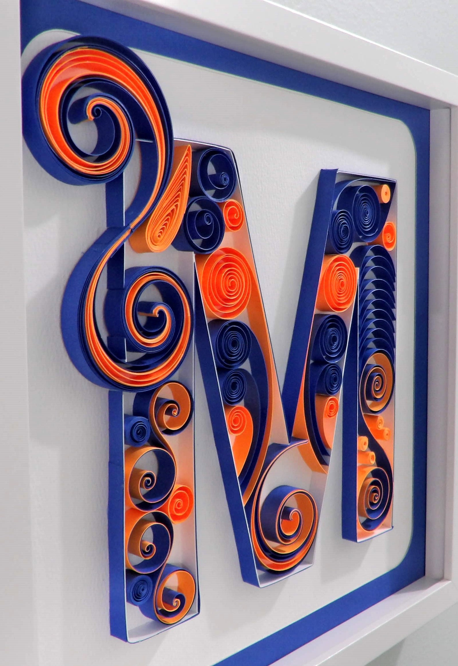 Quilled Letter M's Multiple Designs and Colors - Etsy