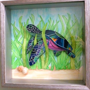3D Quilled Sea Turtle - Etsy