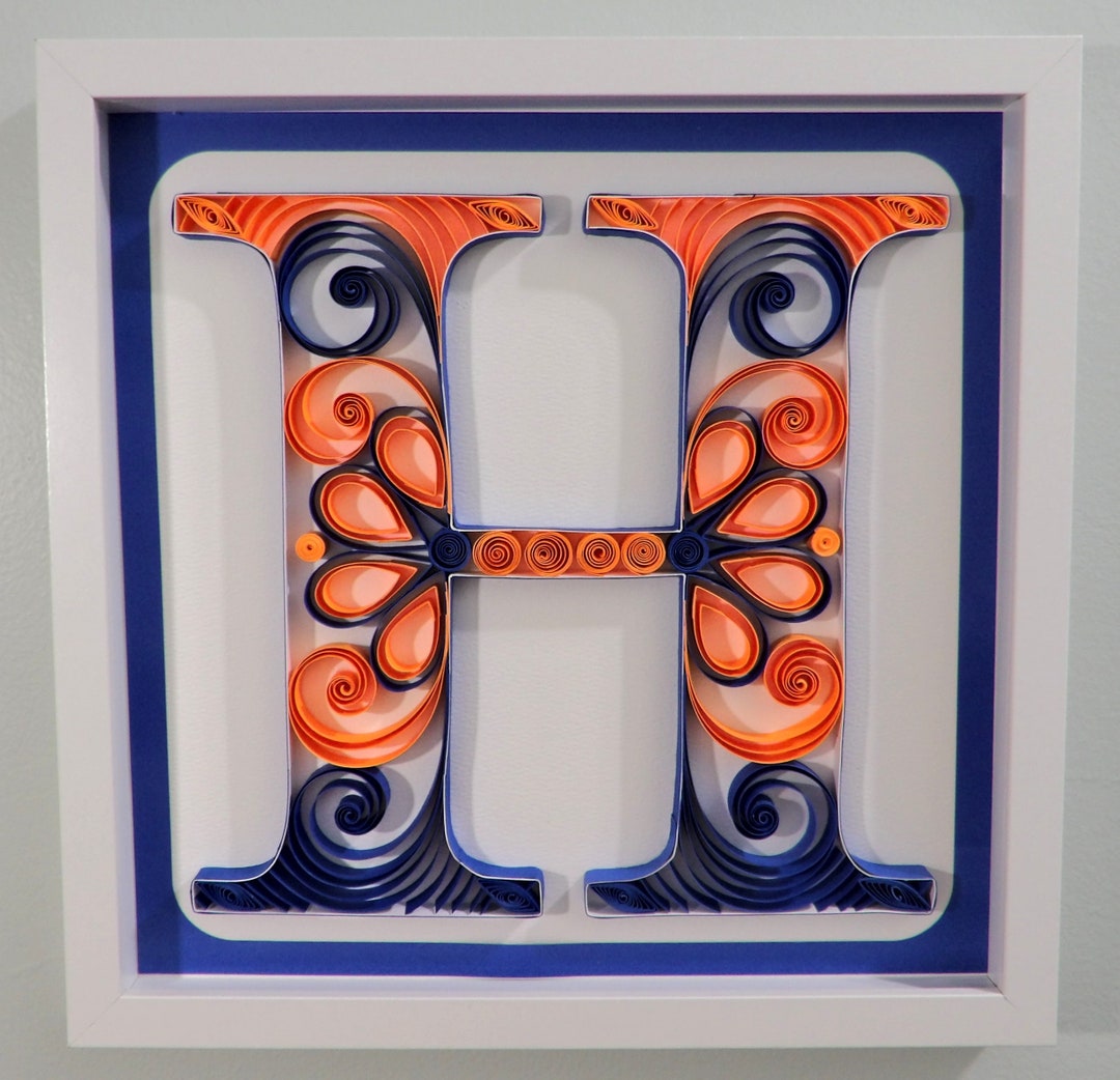 Quilled Letter H - Etsy