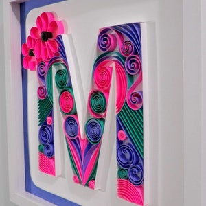 Quilled Letter M's Multiple Designs and Colors - Etsy