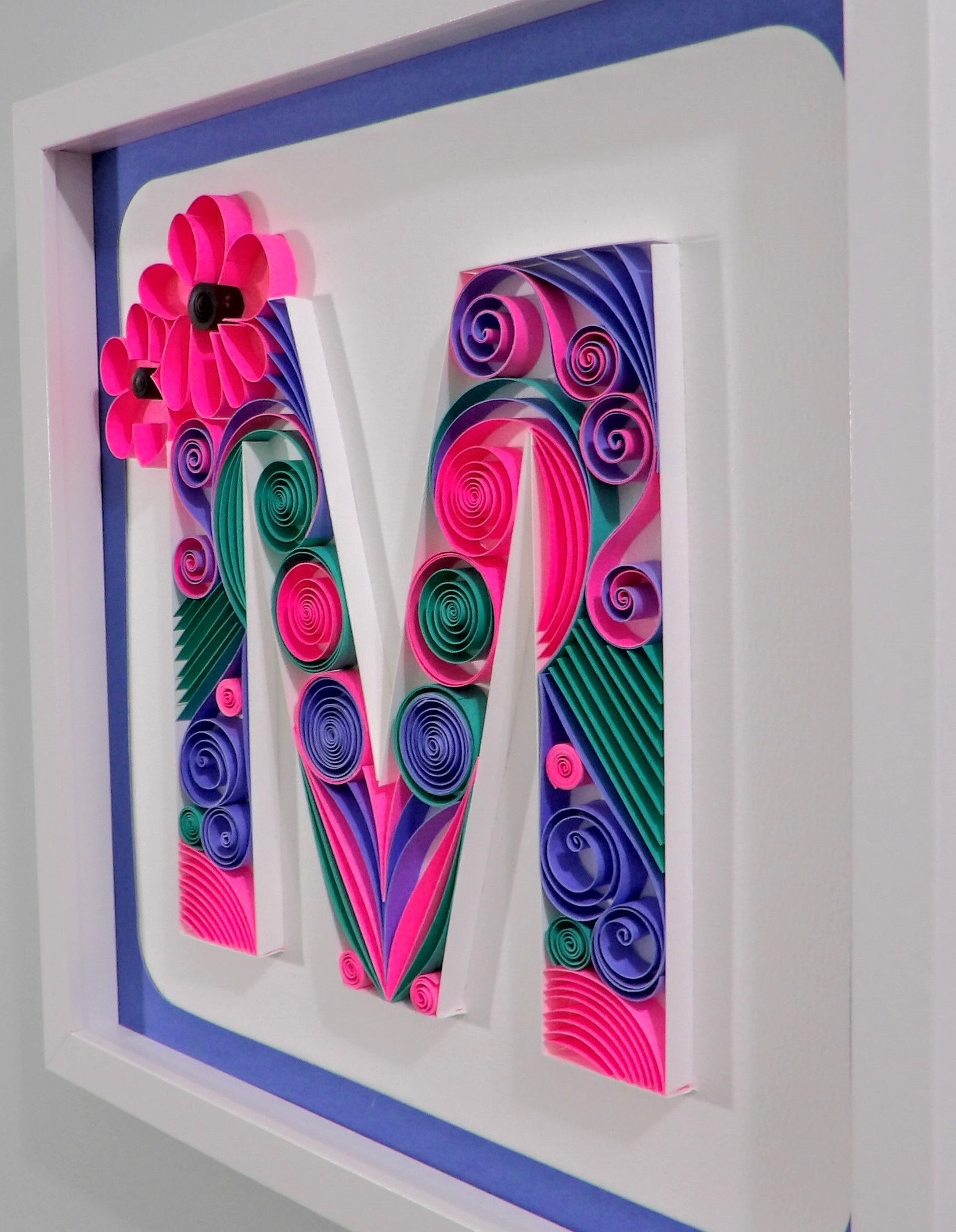 Quilled Letter M's Multiple Designs and Colors - Etsy