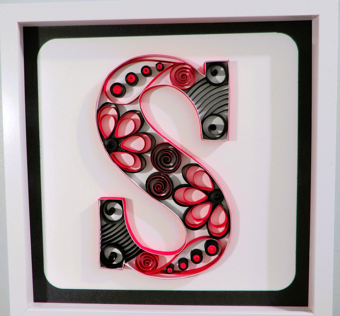 Quilled Letter S Varied Colors - Etsy