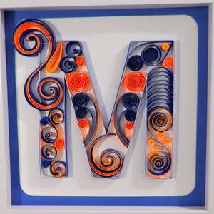 Quilled Letter M's Multiple Designs and Colors - Etsy