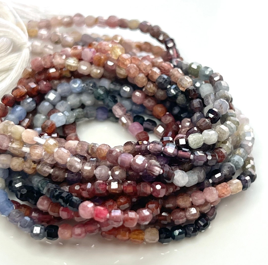 12 Strand ZIRCON Faceted Rounded Cubes Gemstone Beads 2-2.5mm, Genuine Natural Raw Gemstones ...