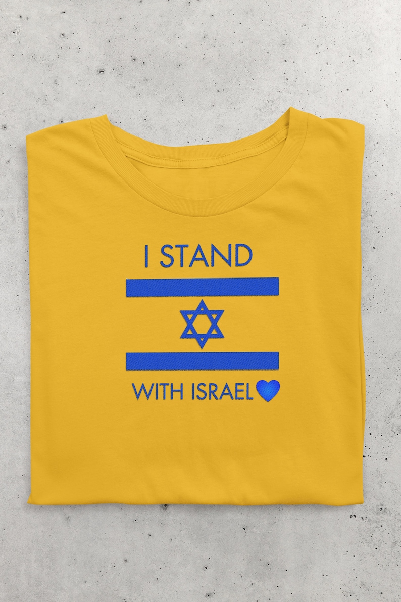 Israel T-shirt I Stand With Israel Pray for Israel Support - Etsy