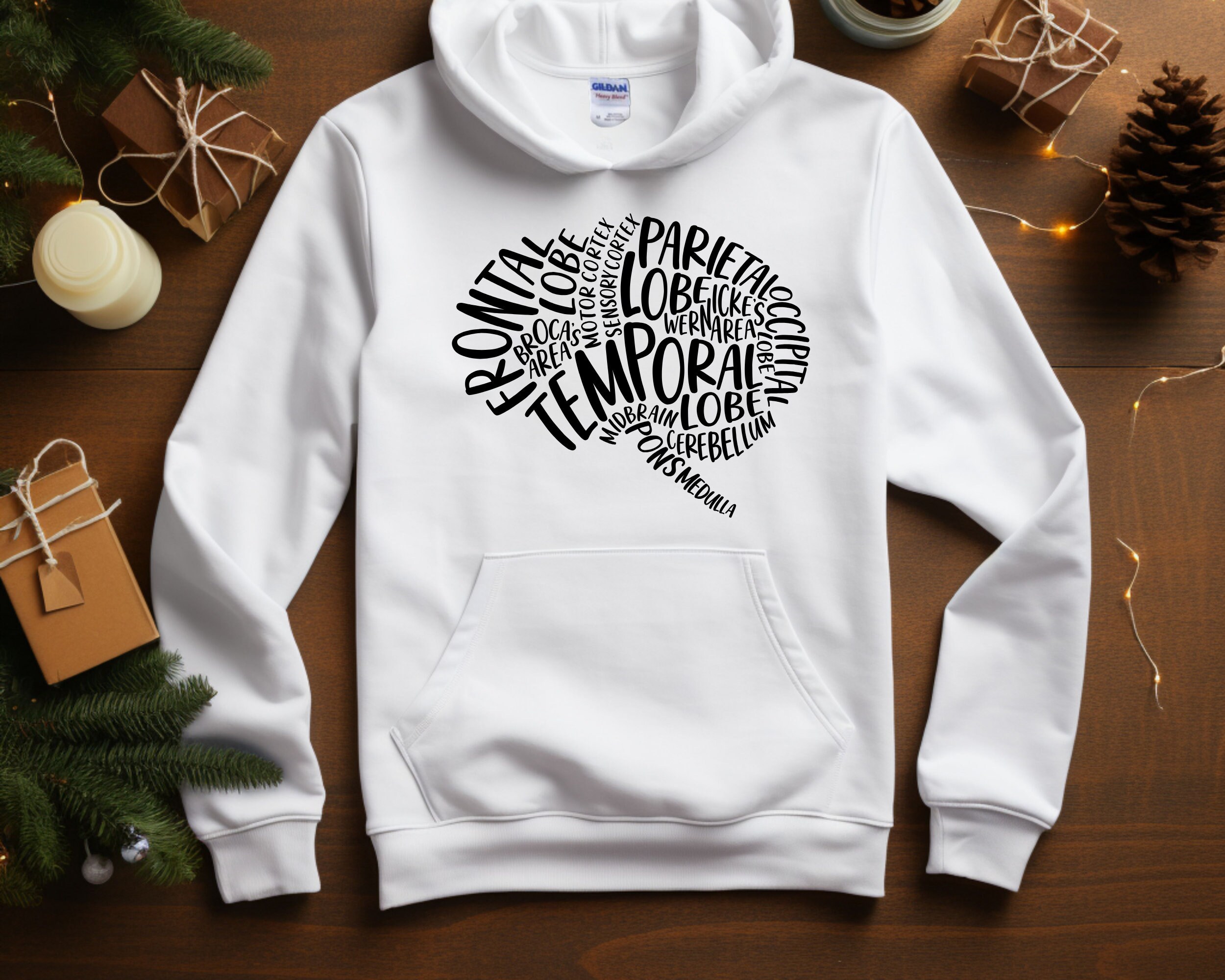 Anatomy of the Brain Sweatshirt, Anatomy of the Brain Hoodie, Nurse ...