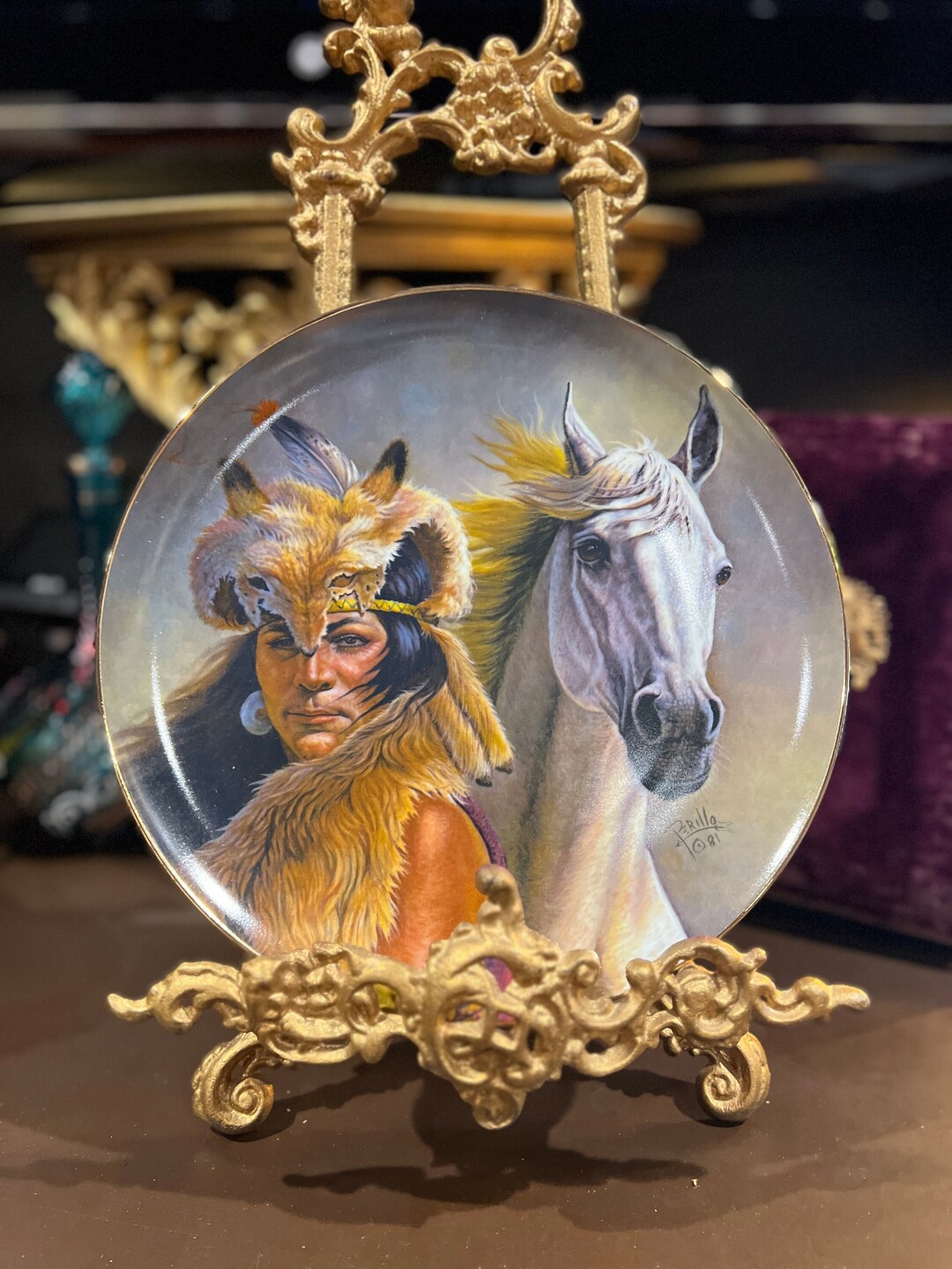 Gregory Perillo's "chief Crazy Horse" Collectible Plate - 0011 - Etsy