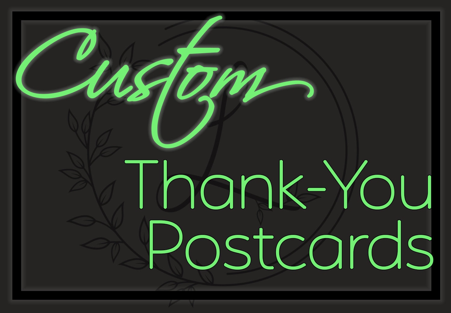Custom Thank-you Postcard Design - Etsy