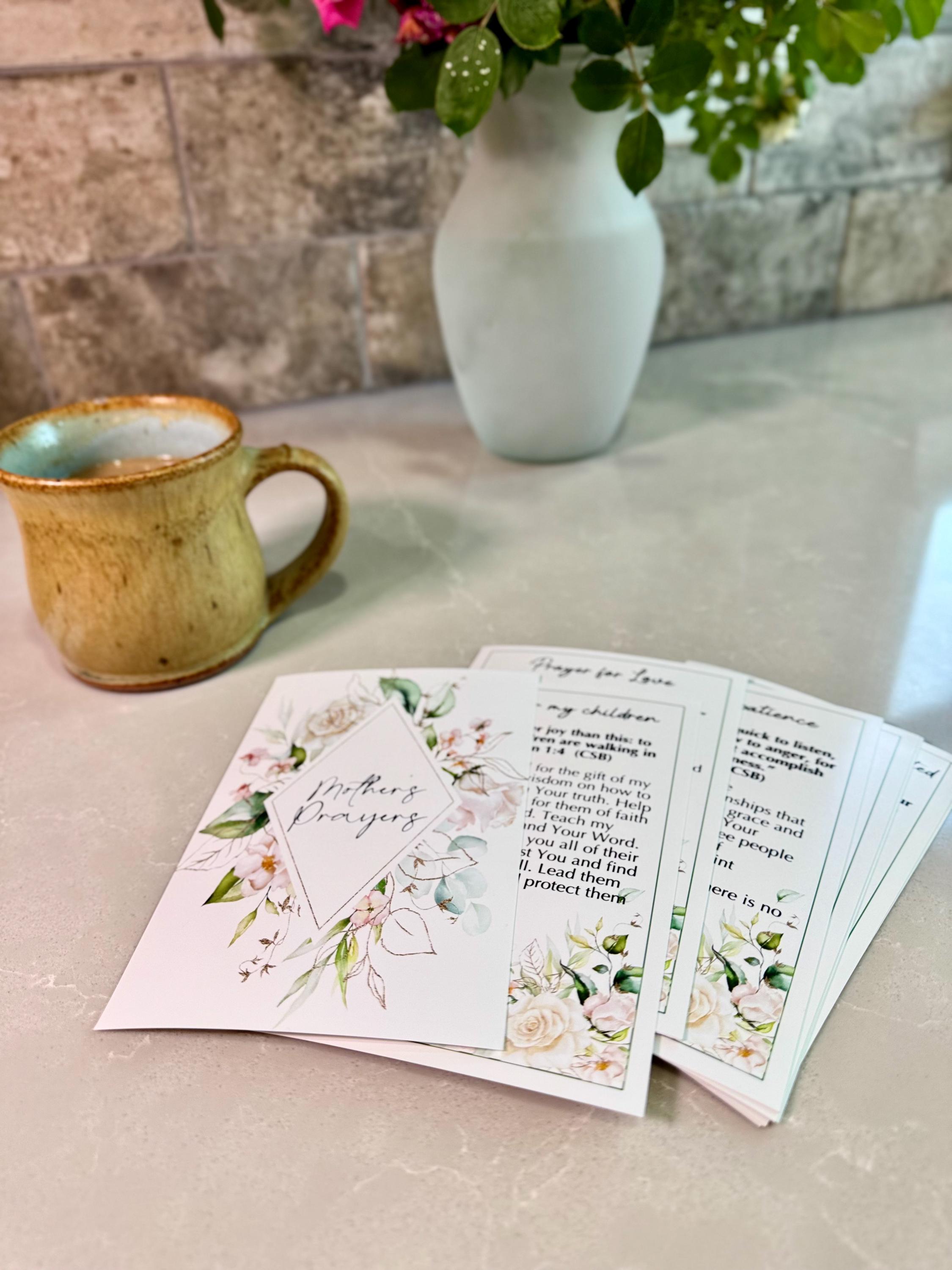 Mother's Prayer Cards Mother's Day Gift for Spiritual Parent Daily ...