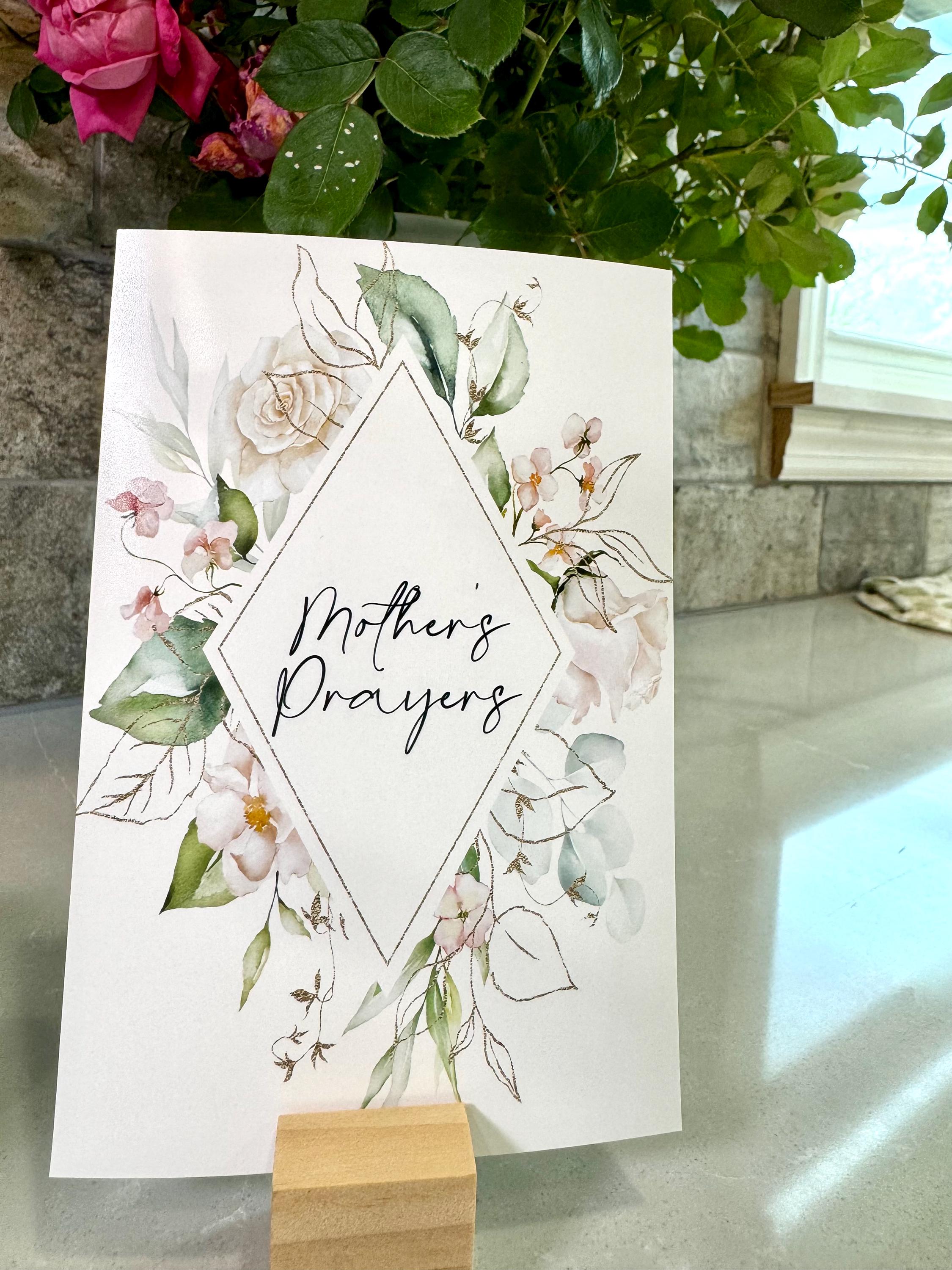 Mother's Prayer Cards Mother's Day Gift for Spiritual Parent Daily ...