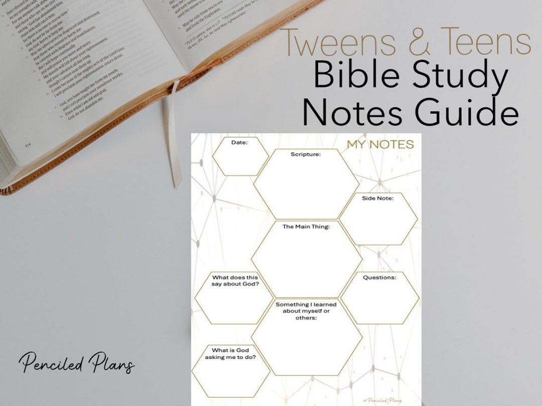 Teen Bible Study Notes Page Sermon Notes for Youth PDF Printable for ...