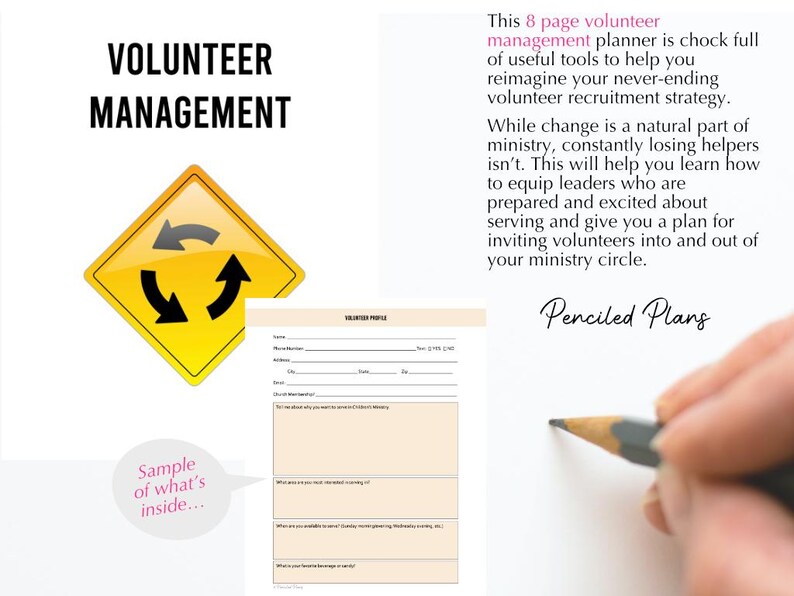 Children's Ministry Planner (PDF Download): Volunteer Management, Event ...