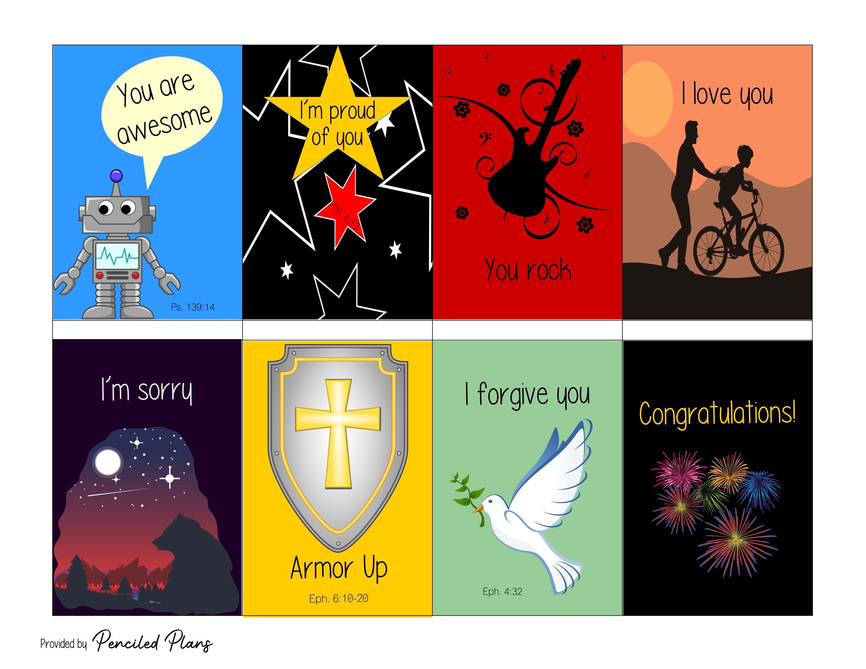 Love Notes for Kids Printable Instant Download PDF Encouragement Notes ...