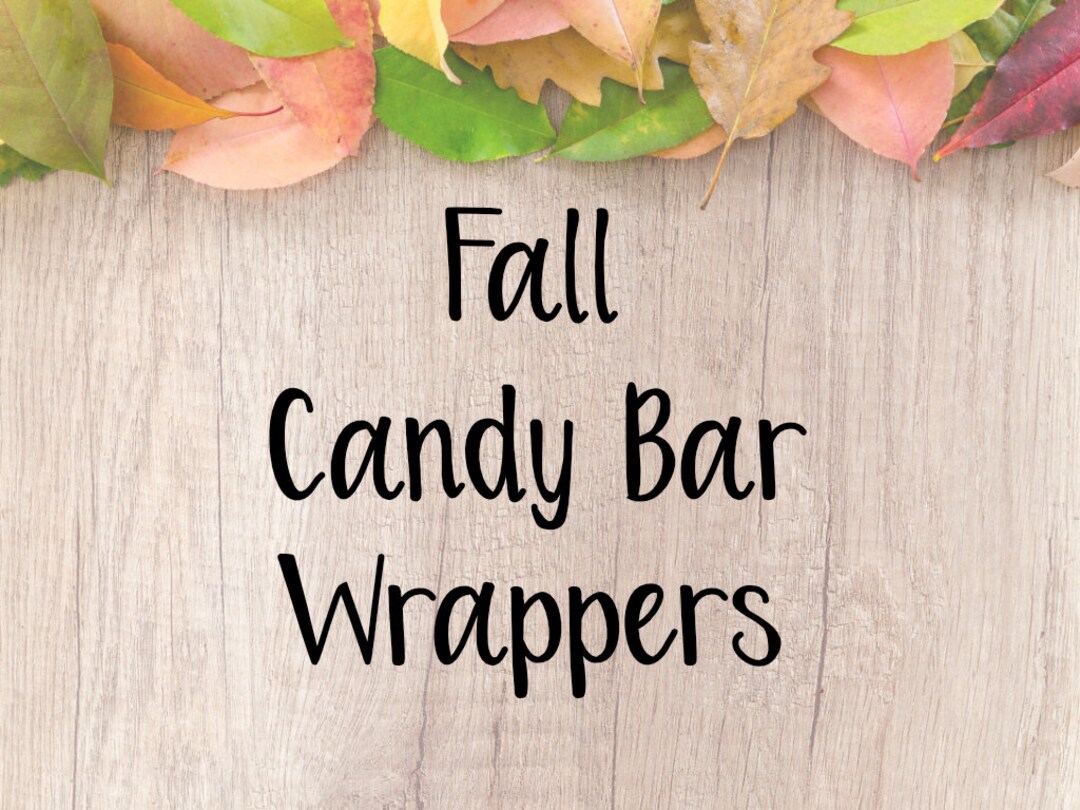 Fall Candy Bar Wrappers - Etsy
