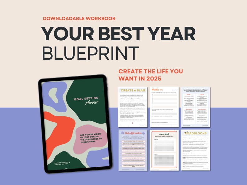 Goal Setting Workbook, 2025 Goal Planner, Set Goal Workbook, Goal ...