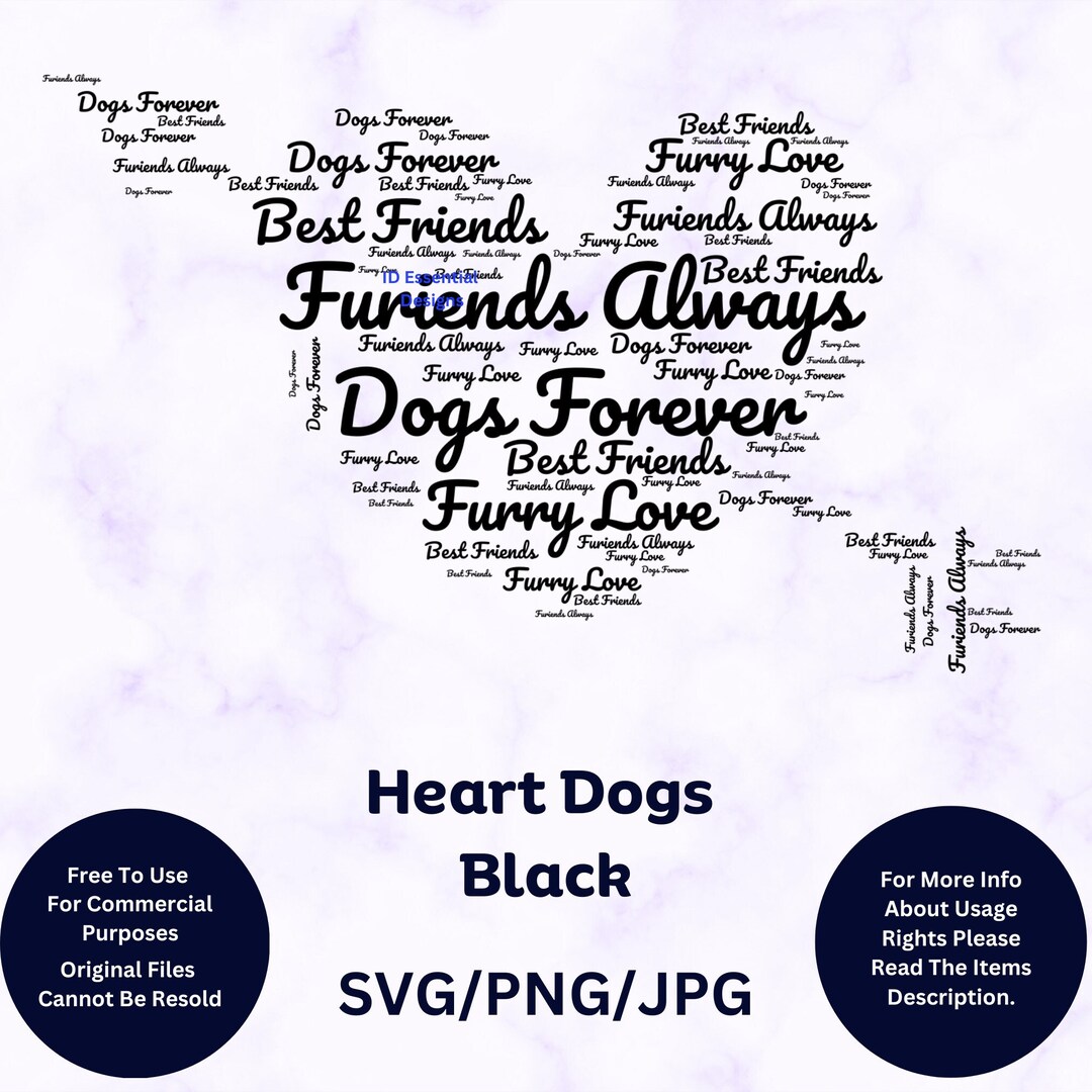 Heart Dog Heart SVG File Dog Heart Love Dogs Love Dogs - Etsy