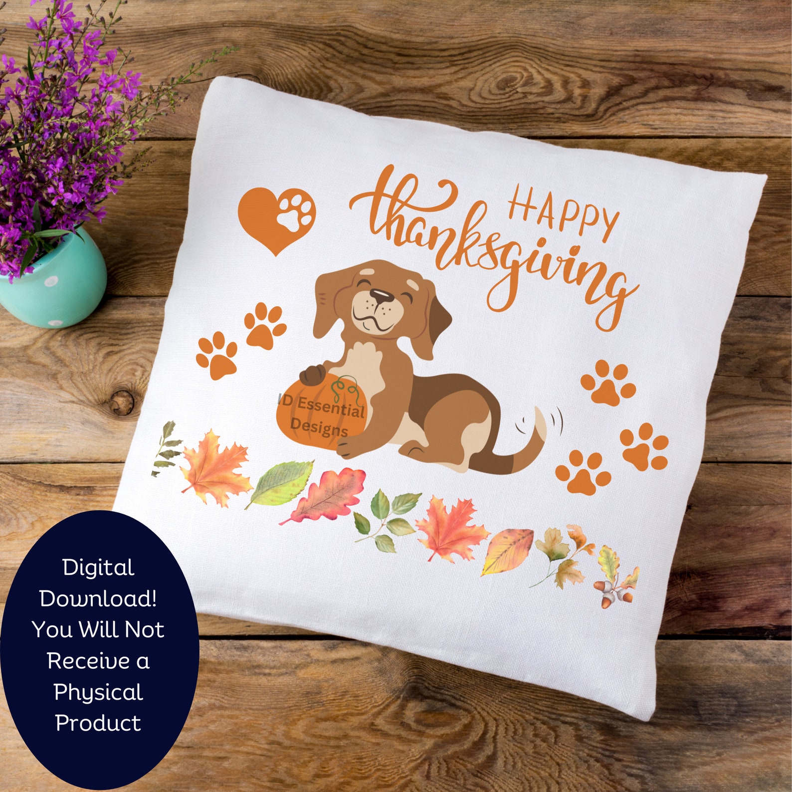 Thanksgiving Dog Clipart, Fall Dog SVG, PNG, JPG (digital File) - Etsy