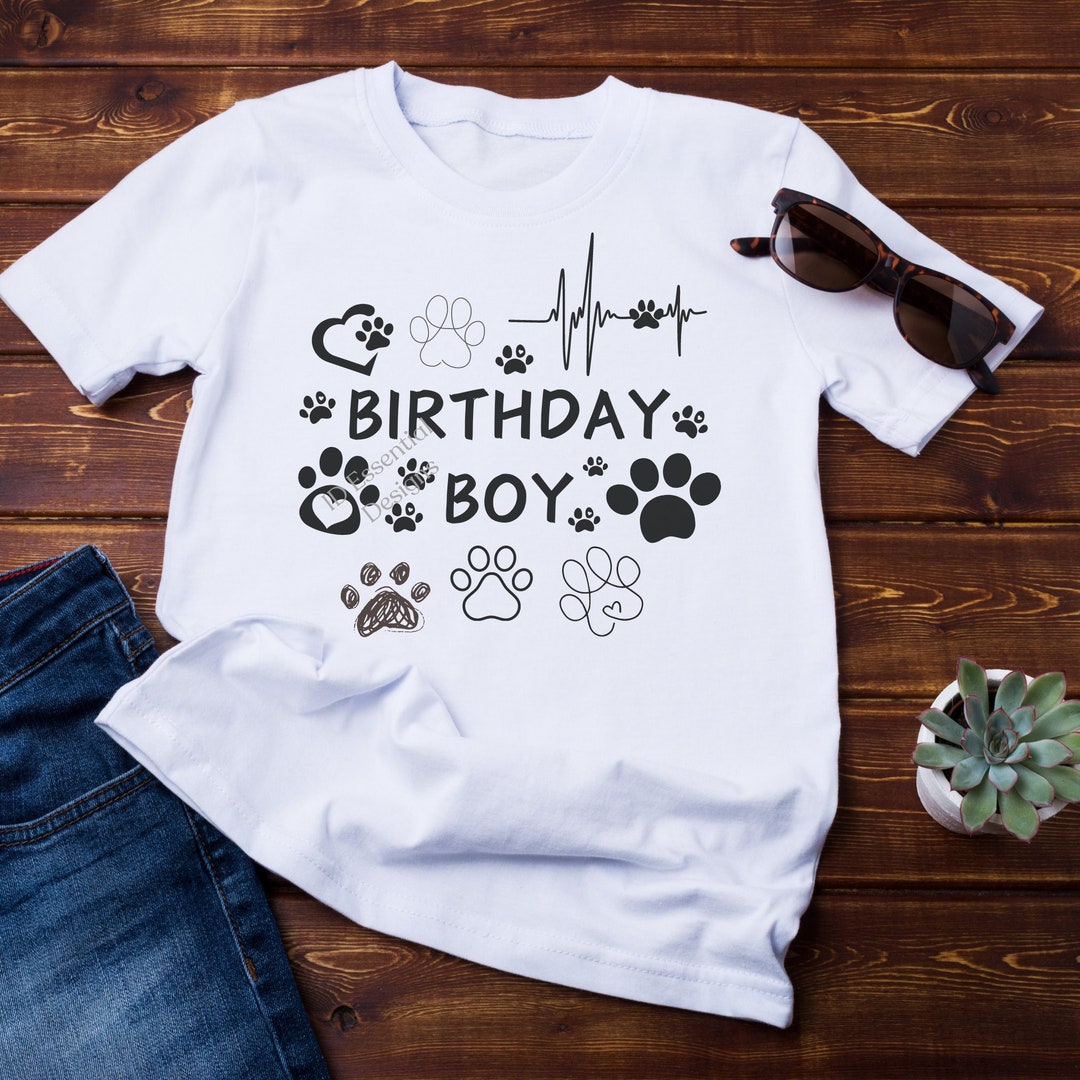 Dog Birthday SVG Bundle, Paw Print Clipart (digital Download) - Etsy
