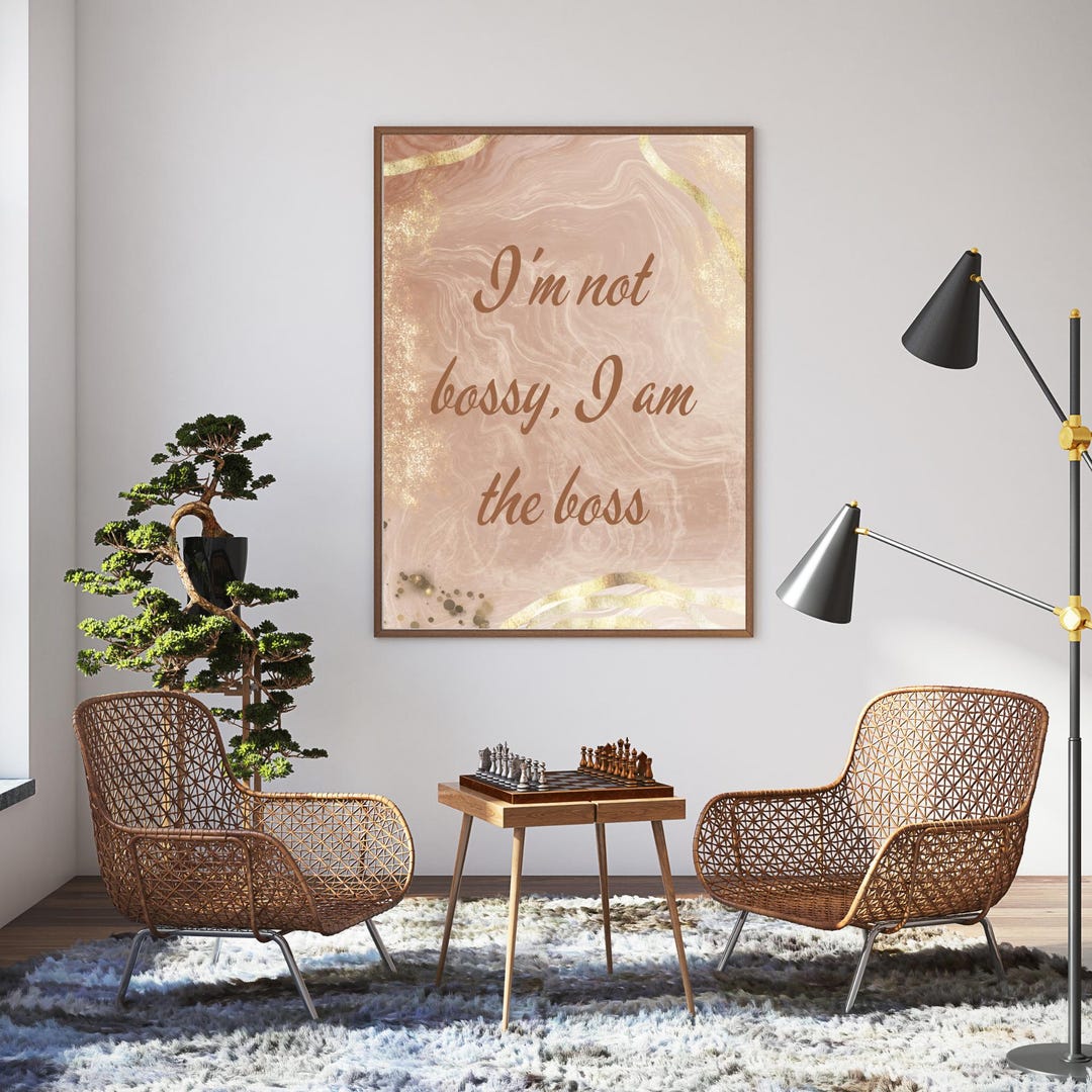 I'm Not Bossy, I Am the Boss Wall Art - Etsy