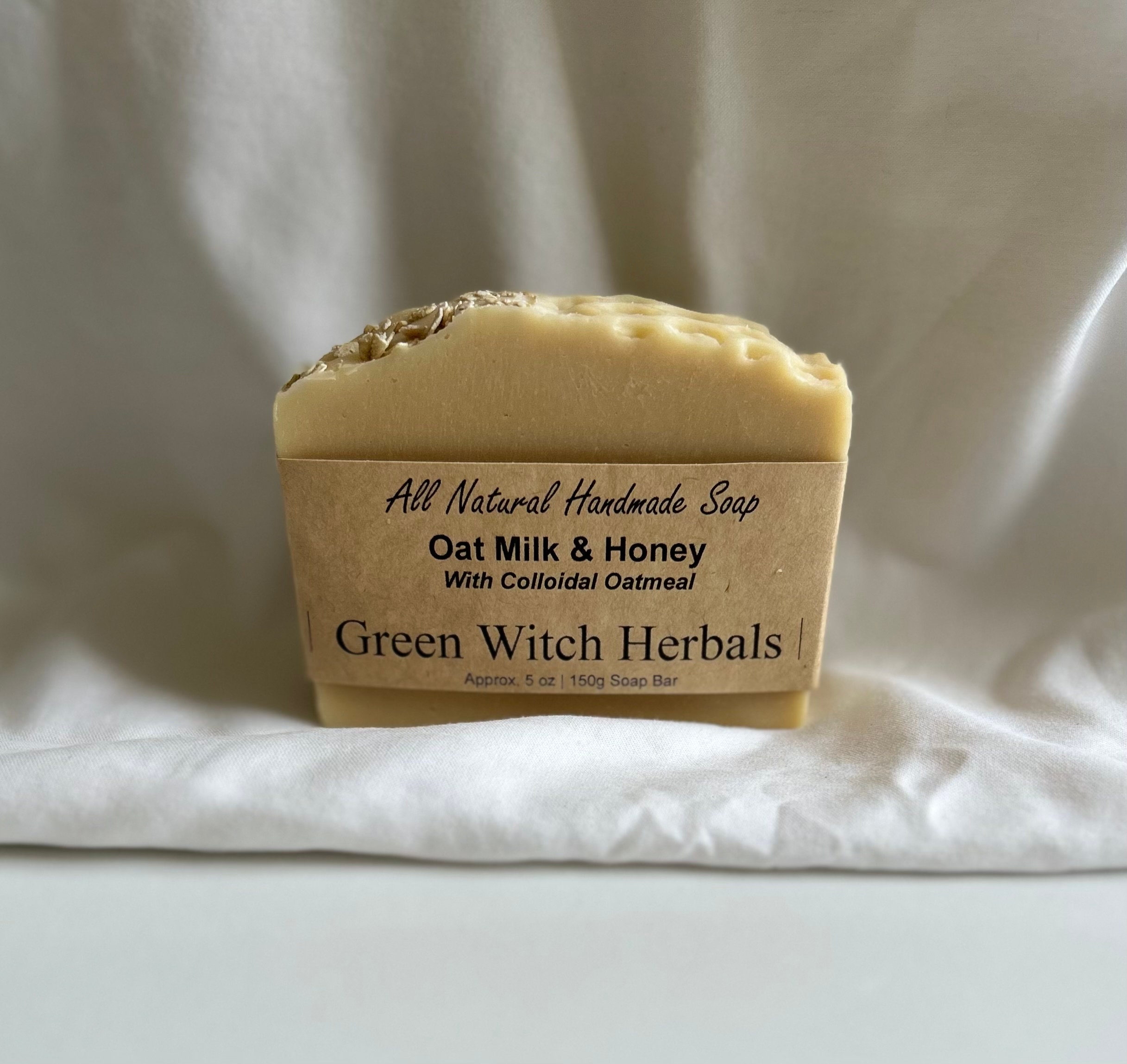 All Natural Oat Milk and Honey Face & Body Bar Gentle Moisturizing Soap ...