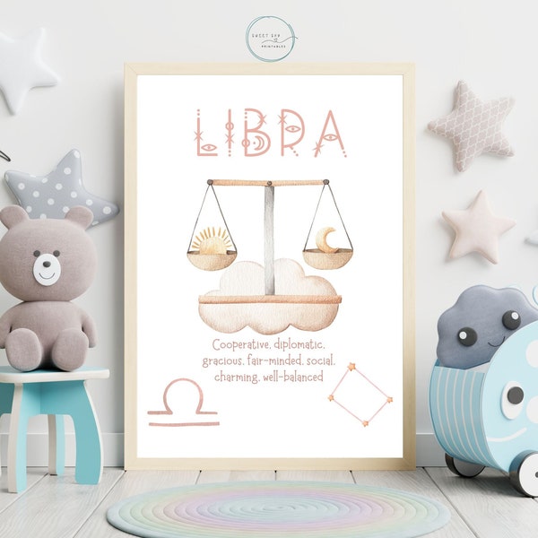 Libra Zodiac Twins - Etsy