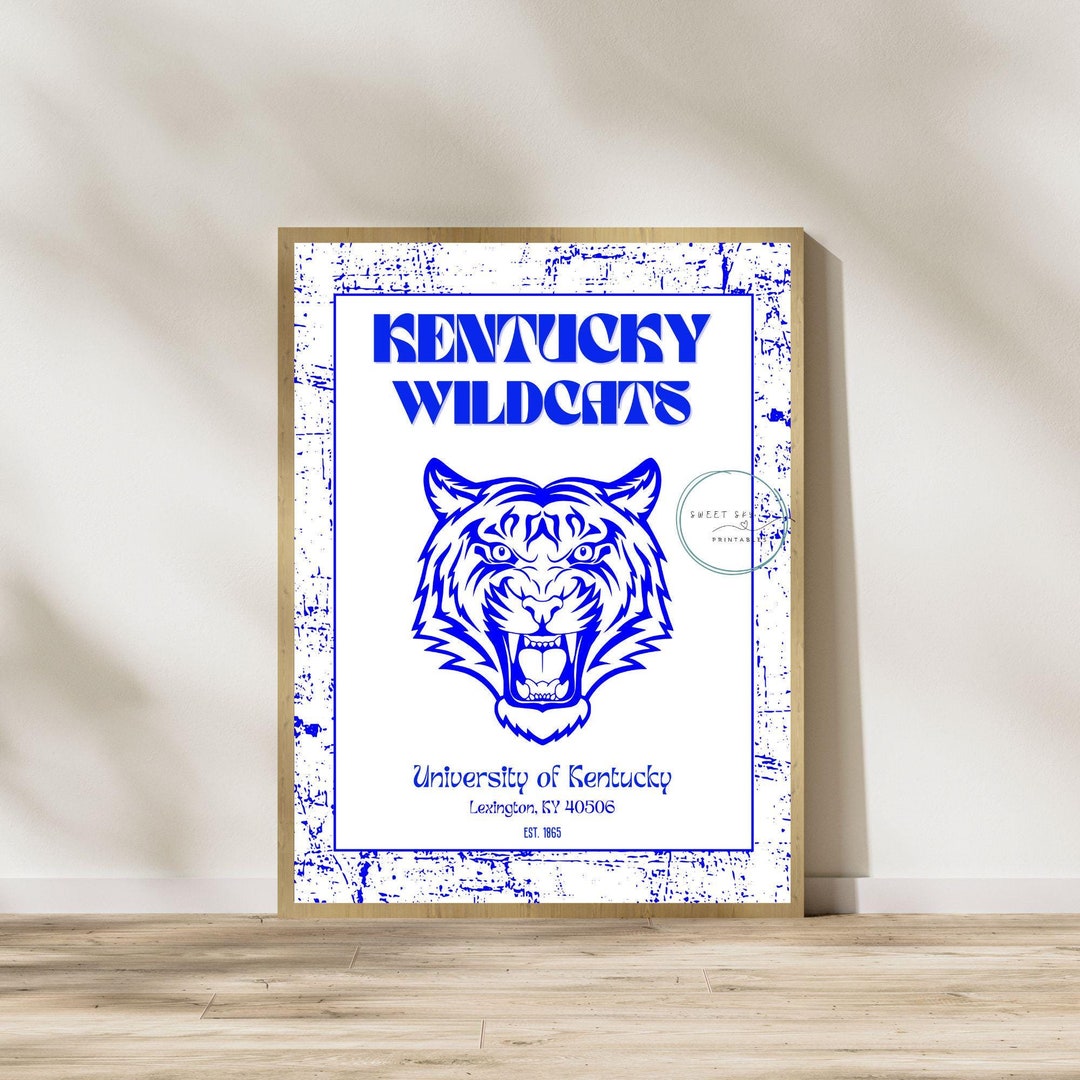 Kentucky Wildcats Poster, University of Kentucky, Football Party Decor ...