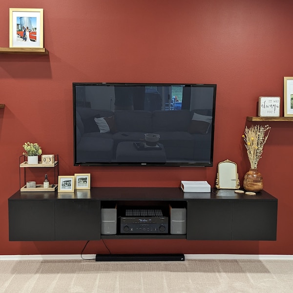 Floating Console Shelf With Drawer - Etsy