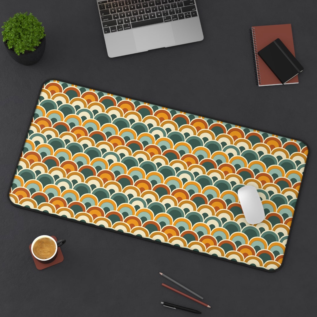 Geometric Desk Mat, Chic Desk Pad, Chic Office Decor, Unique Desk Mat ...