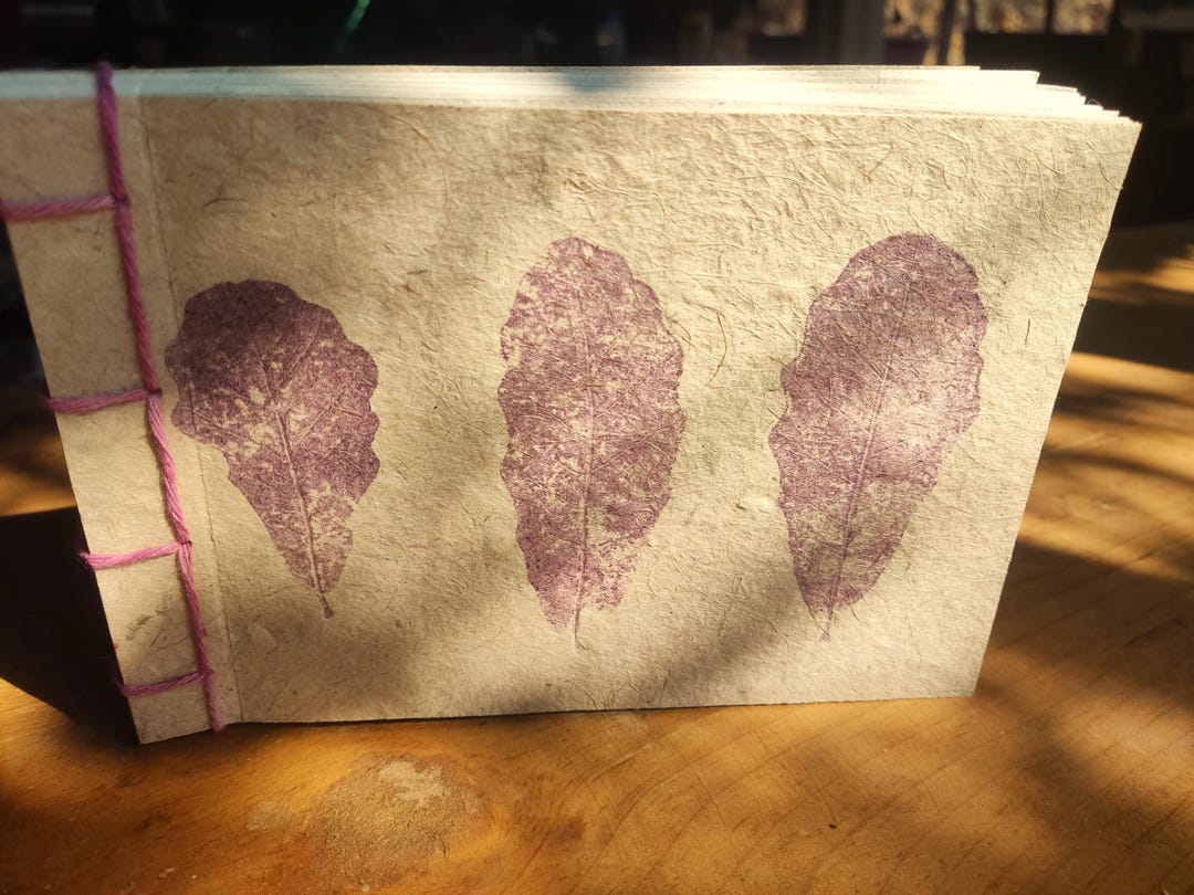 Notebook With Dyed Japanese Stitching Made With Agave Paper - Etsy