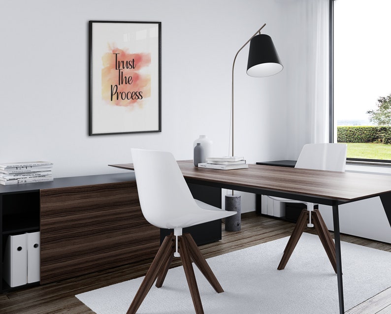 Trust the Process Inspirational Digital Wall Art - Etsy