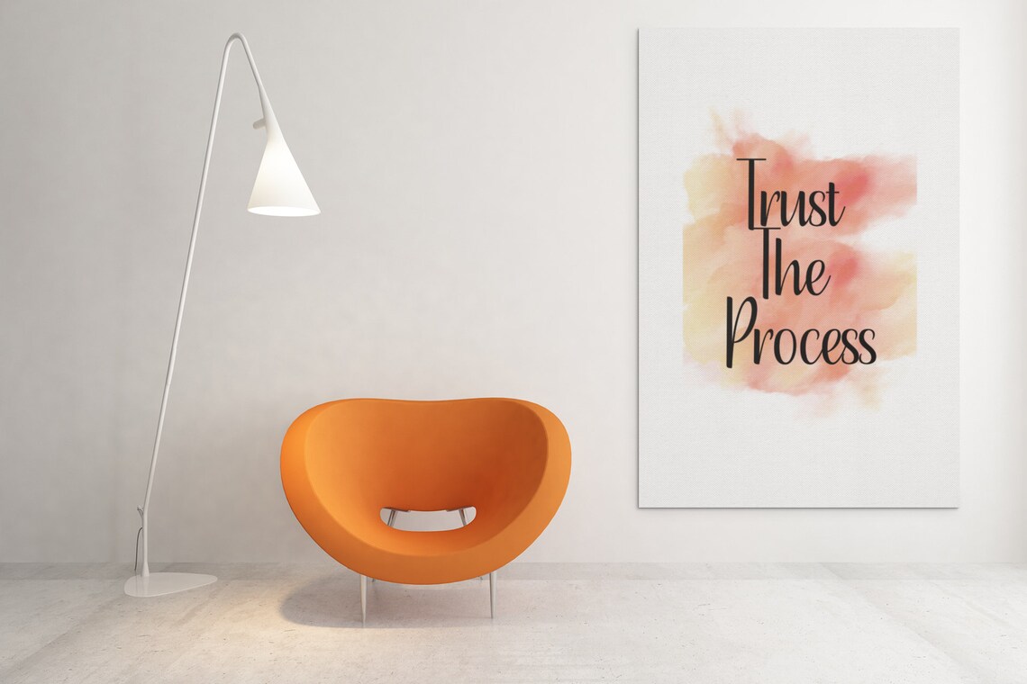 Trust the Process Inspirational Digital Wall Art - Etsy