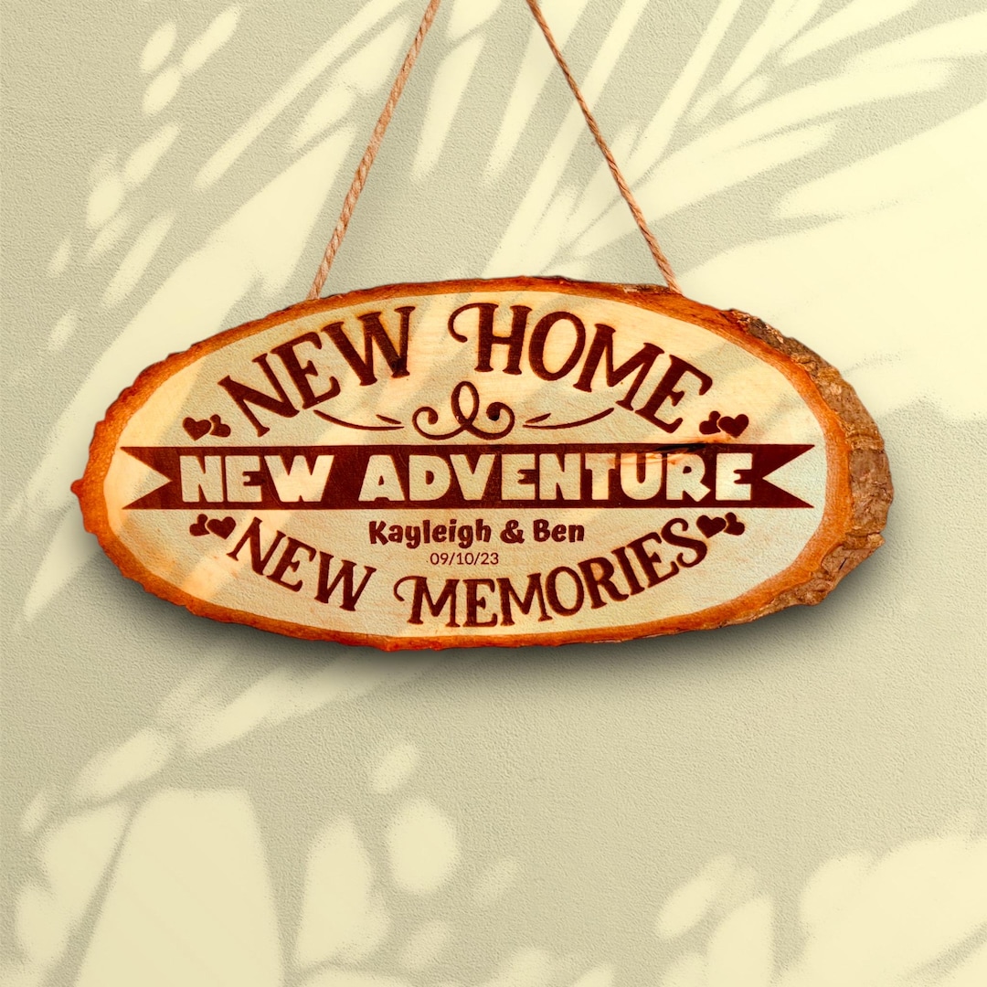 Custom Wooden New Home Sign: Rustic Farmhouse Decor - Etsy