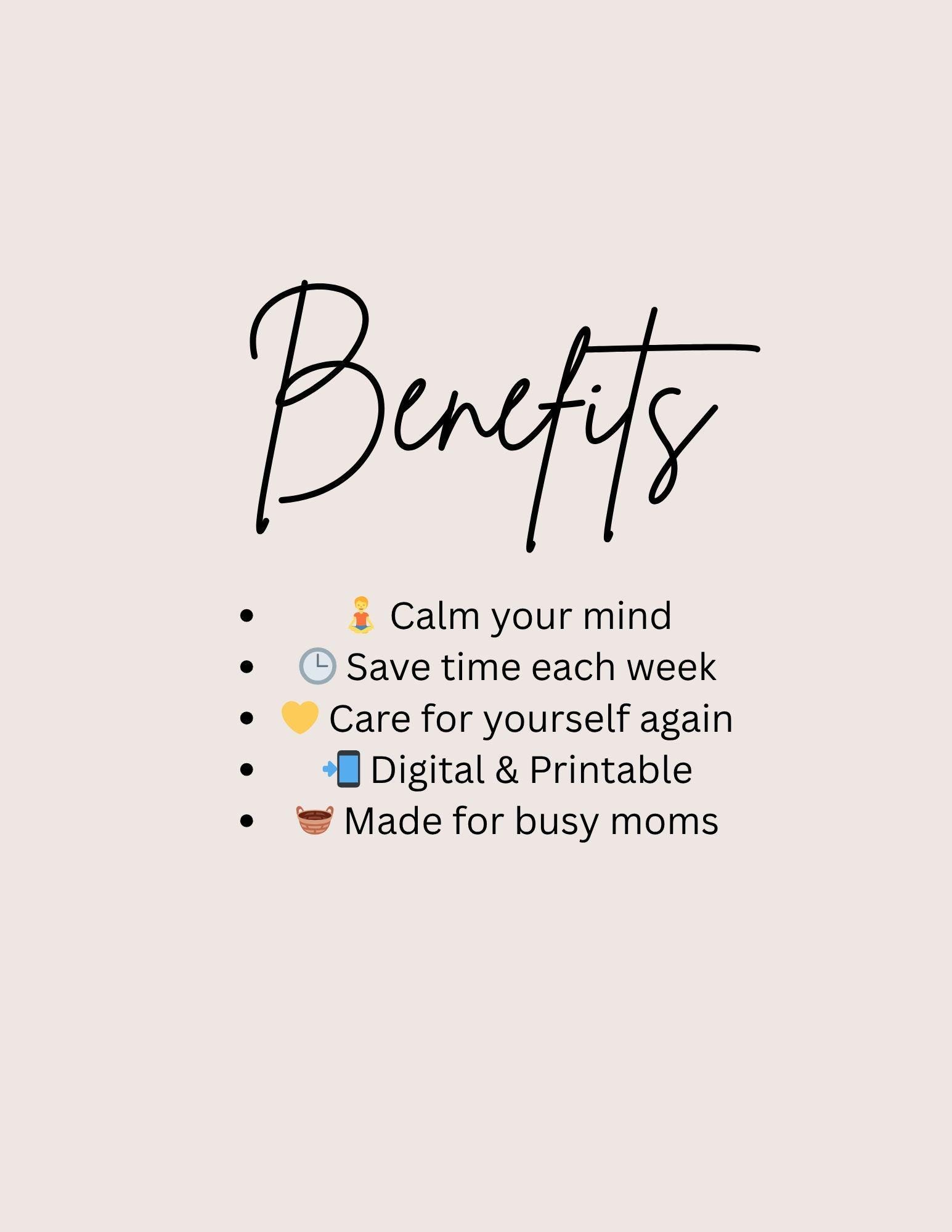 Weekly Reset Planner for Moms – Self-care Printable, Reflection Journal ...