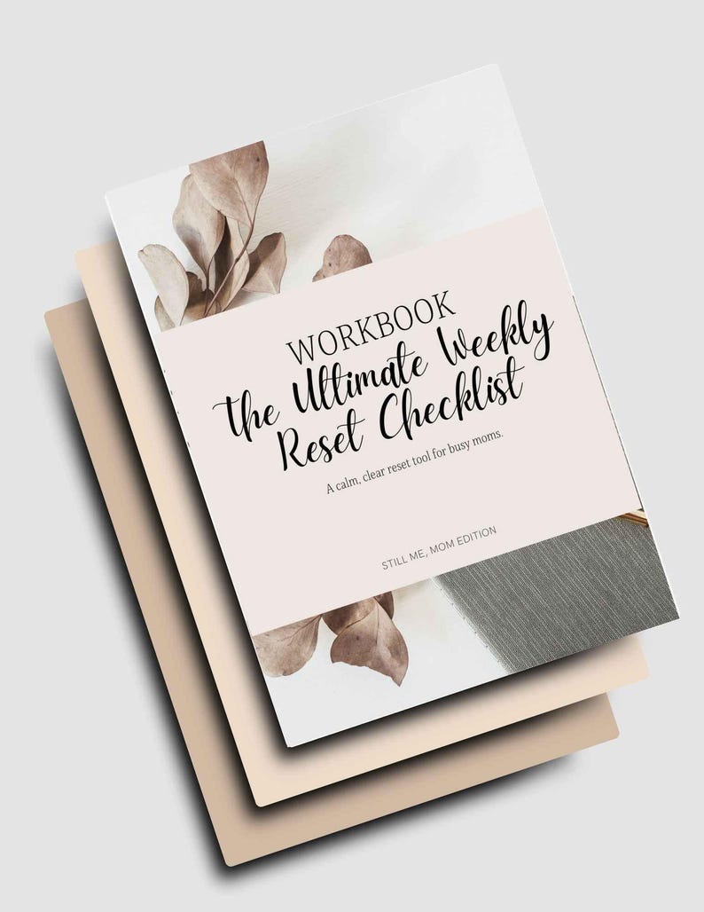 Weekly Reset Planner for Moms – Self-care Printable, Reflection Journal PDF, Busy Mom Organizer ...