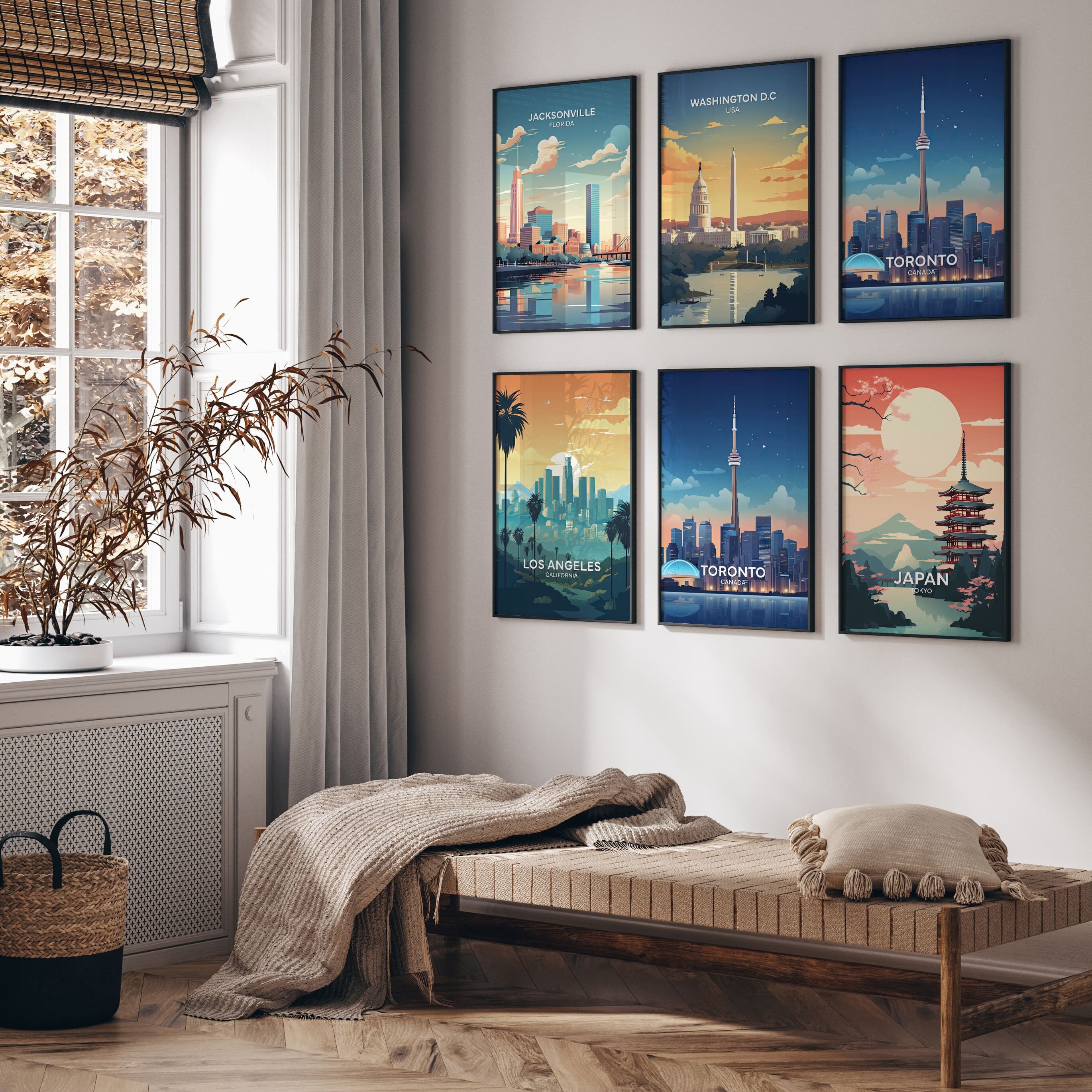 Toronto City Poster Toronto Skyline Print Framed Wall - Etsy