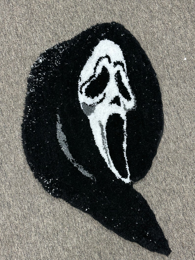 Scary Movie Scream Handmade Tufted Rug - Etsy