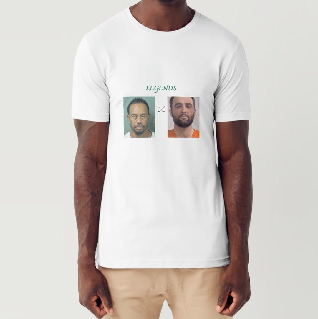 Scottie Scheffler X Tiger Woods Mug Shot T-shirt, Tee Shirt, Masters ...