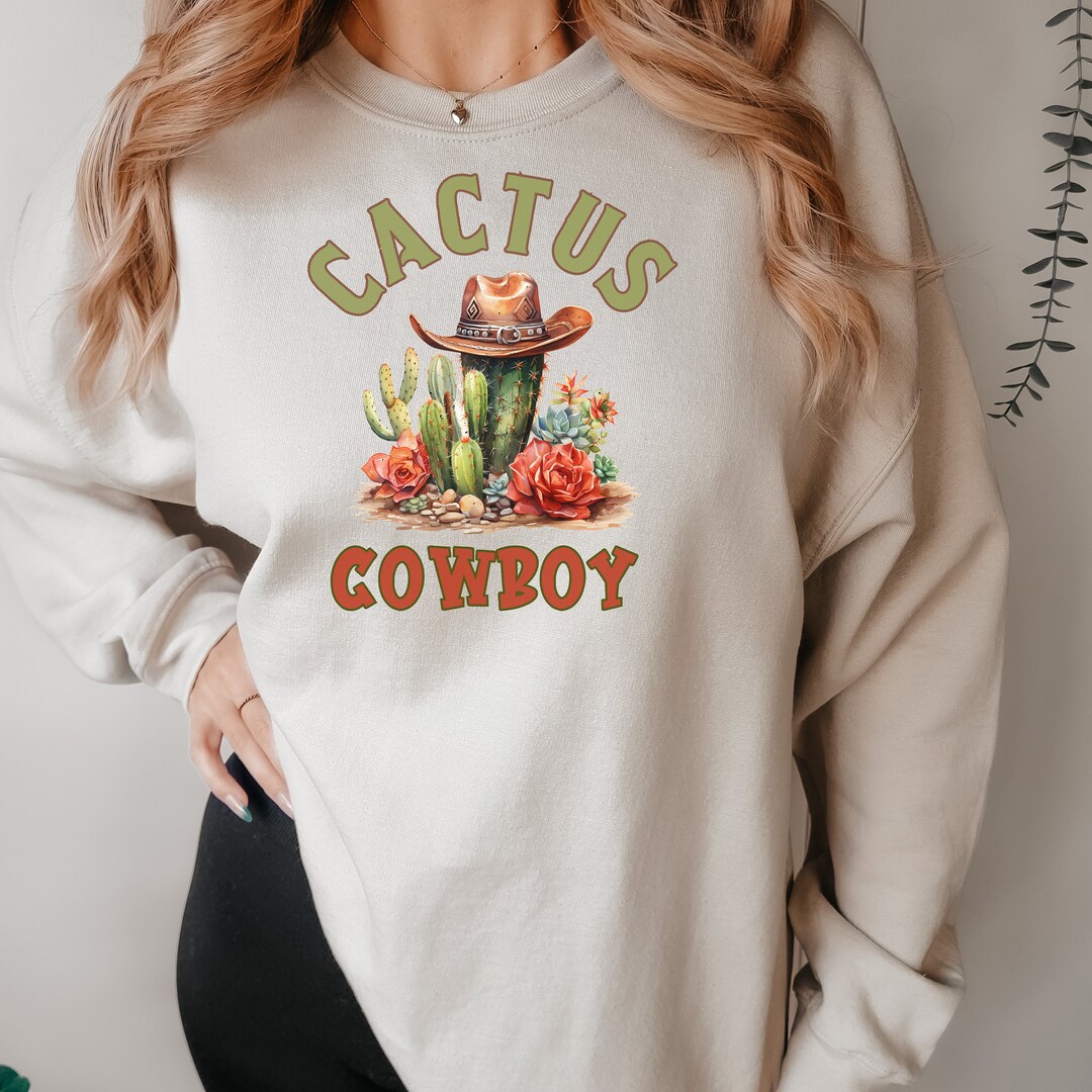 Wild West Plant Enthusiast Sweatshirt for Western Style Gift for Plant ...