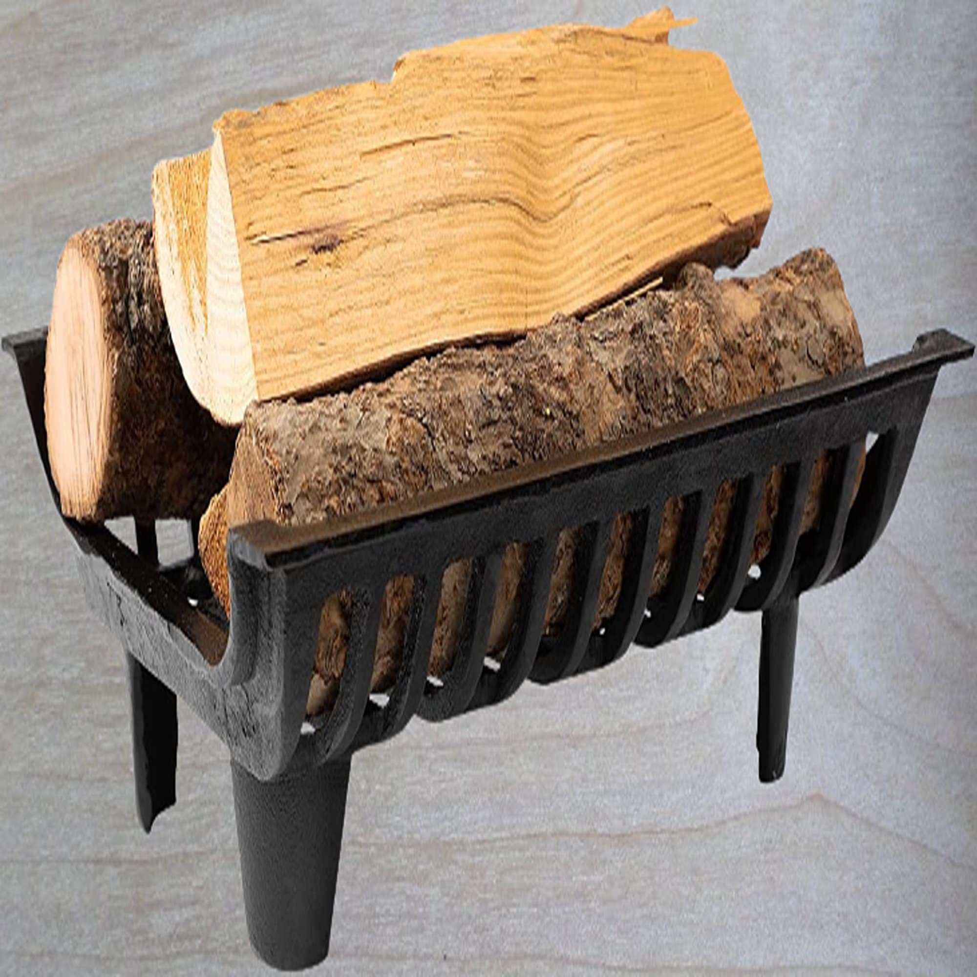 18 Inch Fireplace Log Grate Heavy Duty Solid Steel Fire Grates - Etsy