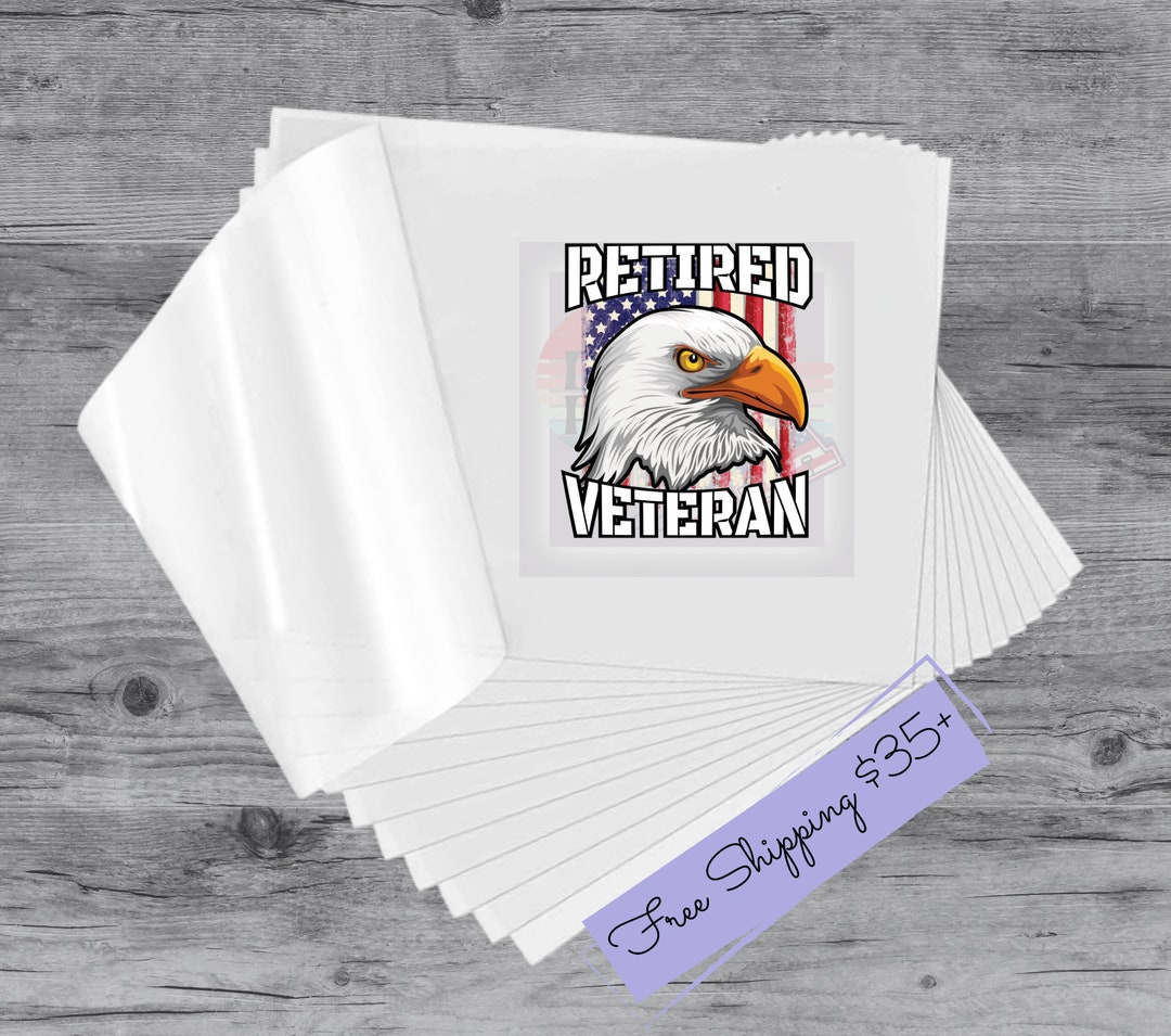 Retired Veteran, Ready to Press DTF Print Transfers - Etsy