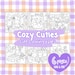 Cozy Cuties: Super Cute & Cozy Coloring Pages, 6 Adorable PDF and PNG ...
