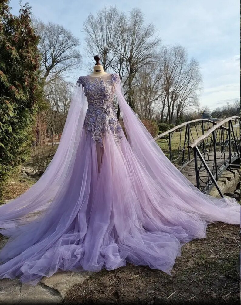 Stunning Personalized Purple Wedding Dress Custom Couture - Etsy