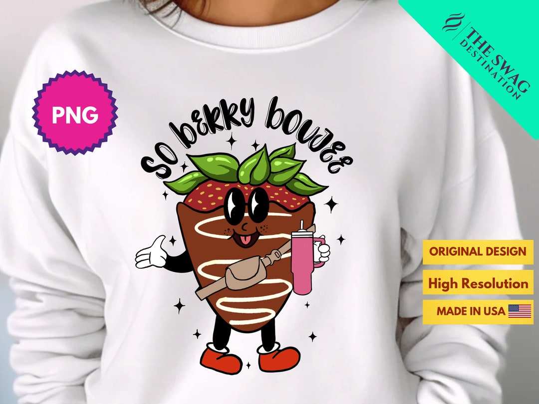 So Berry Boujee Chocolate Covered Strawberry Stanley Tumbler Inspired ...