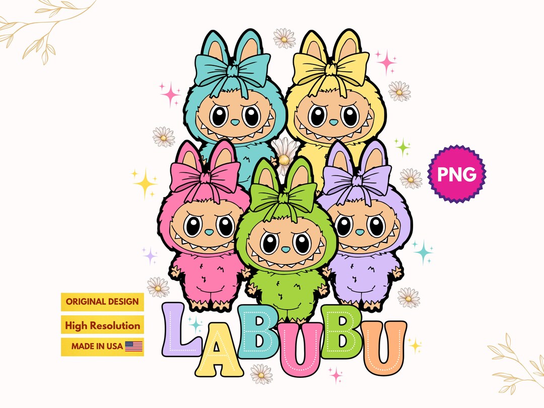 Labubu PNG, Kawaii Monsters Cliparts, Labubu Design, Labubu Character ...